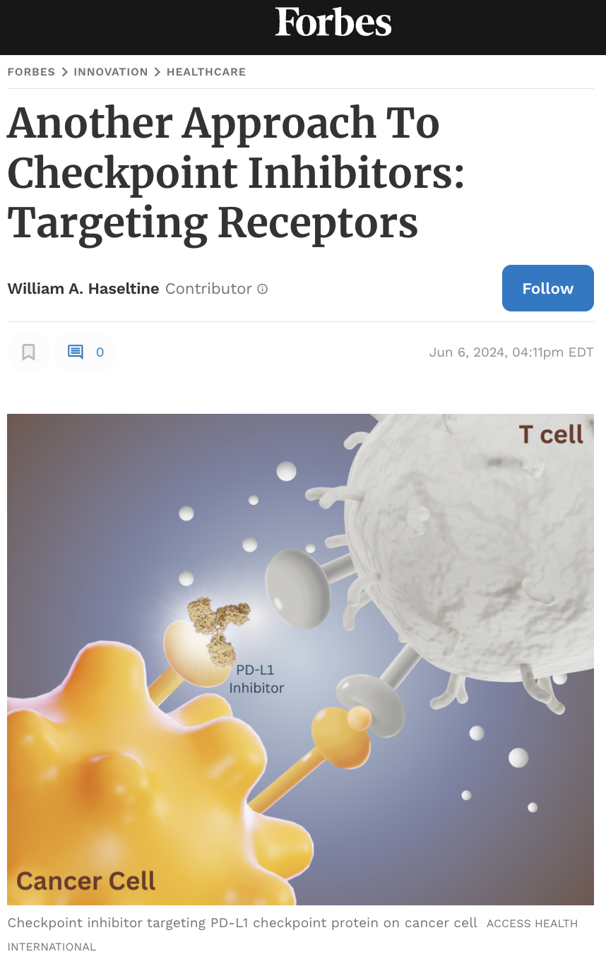 Another Approach To Checkpoint Inhibitors: Targeting Receptors – ACCESS ...