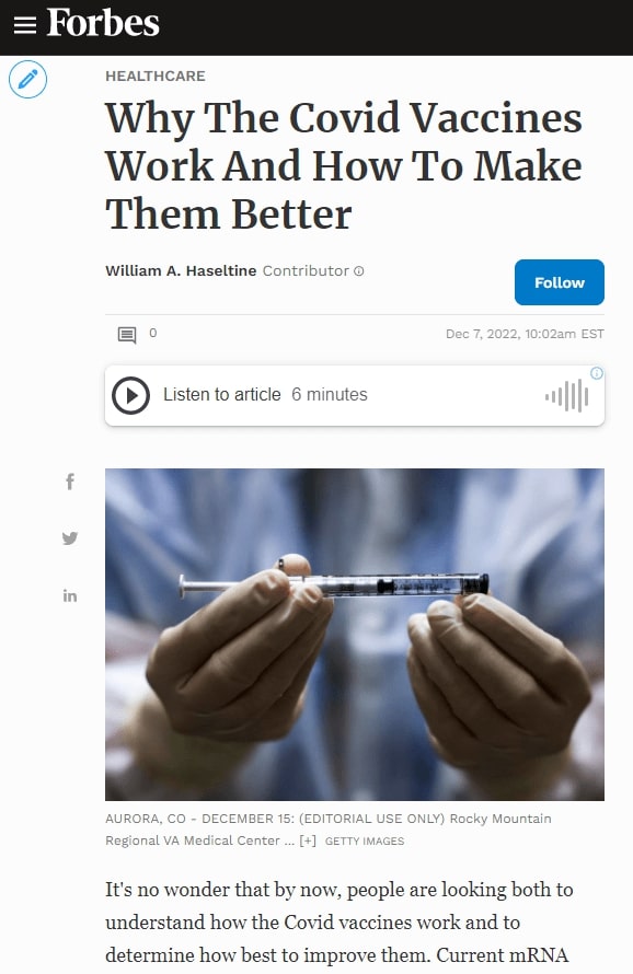 Why The Covid Vaccines Work And How To Make Them Better – ACCESS Health ...